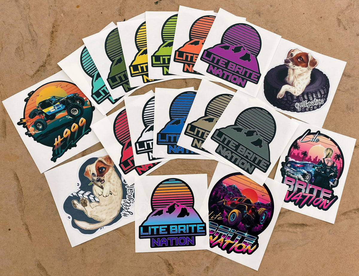 LITE BRITE NATION DECALS – Lite Brite Studios